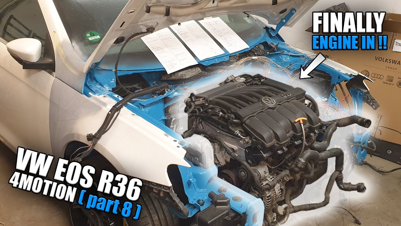 [VW Eos R36 4motion #8] Montaż silnika 3.6 V6 (BWS) 300ps do Eosa ...