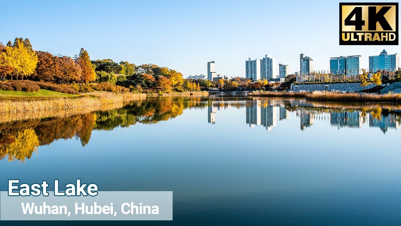 🇨🇳 4K | Walk around one of China's Biggest Urban Lakes "Wuhan East Lake ...