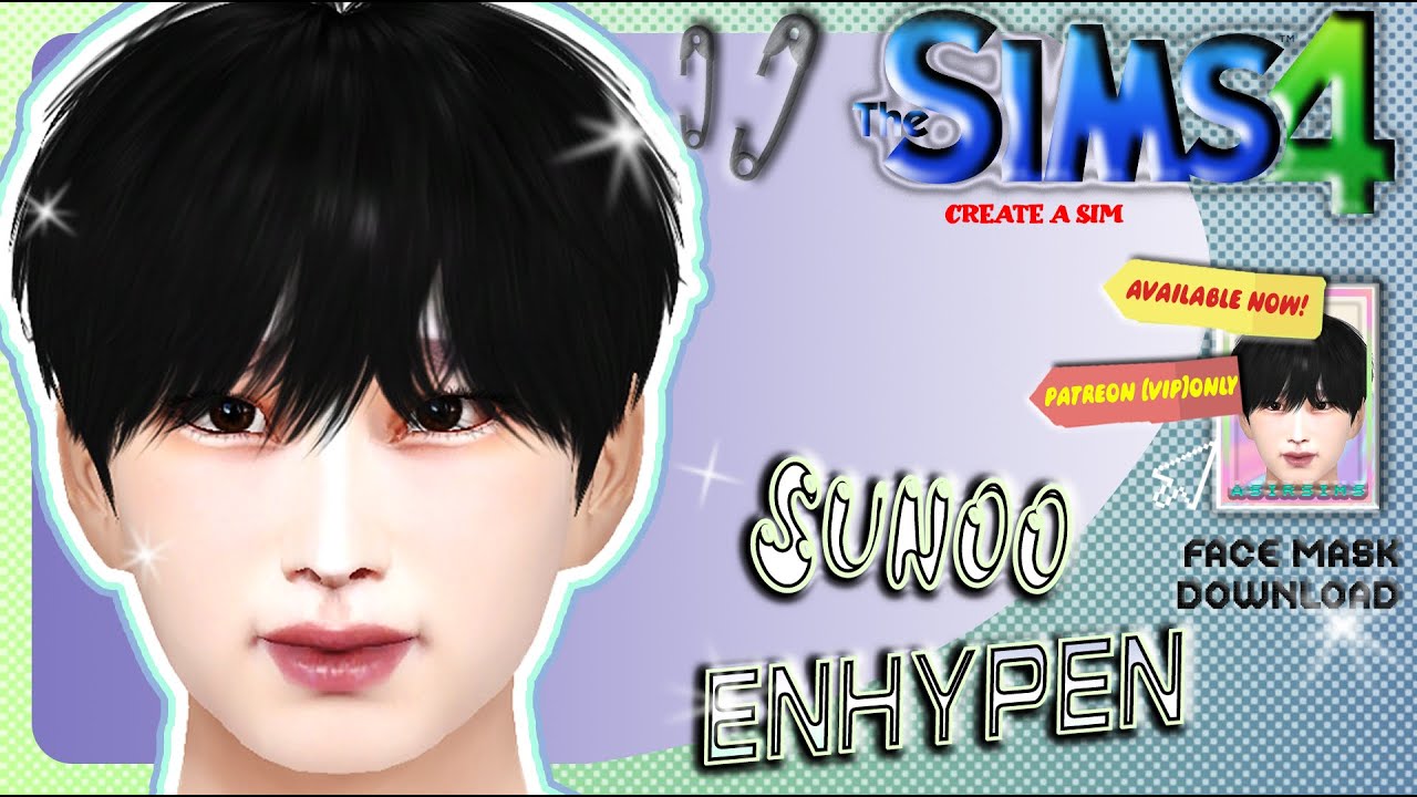 The Sims 4 CAS⚡️|สร้างซิมส์ ENHYPEN Sunoo |KPOP SIMS 4[+CClink]💗🫧 - YouTube