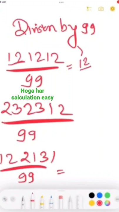 #short fast trick to divide number by 99 - YouTube