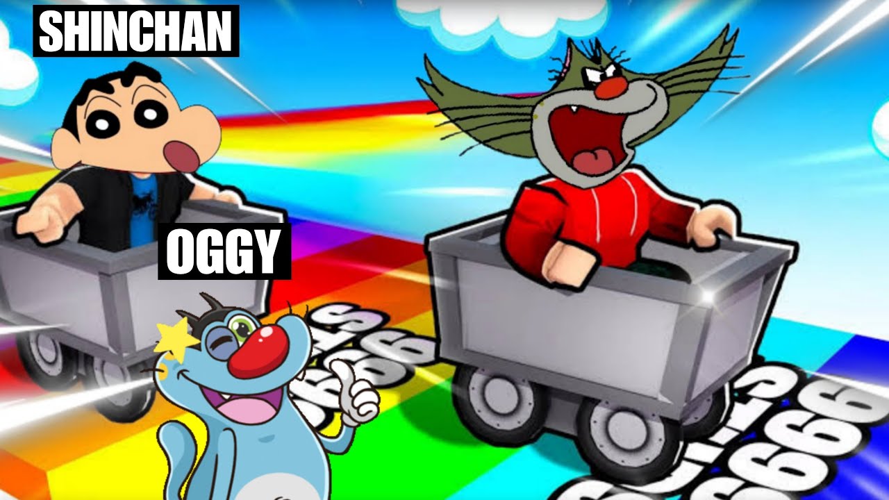 ROBLOX OGGY AND JACK CHALLENGE IN RIDE A CART SIMULATER | OGGY GAME ...