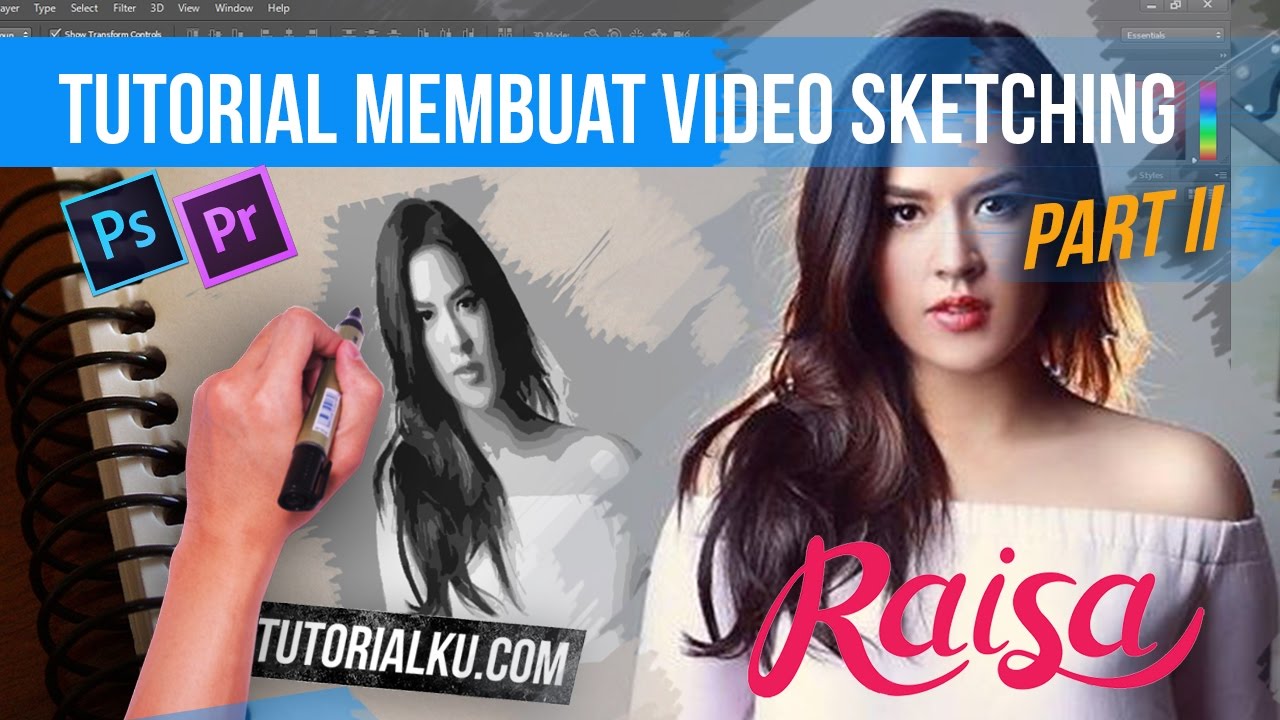 Cara Membuat Video Sketching Wajah Raisa ( Face Sketching Tutorial ...