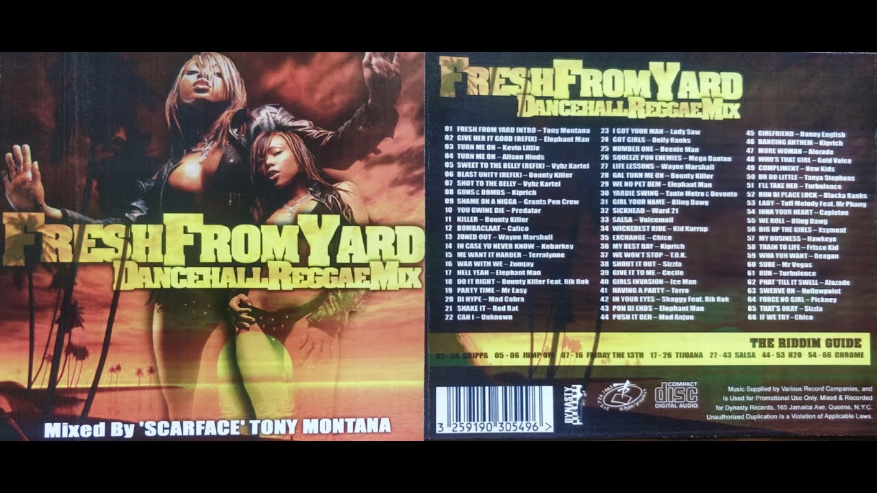 Dancehall Reggae Classic mixtape with riddim guide, Fresh From Yard Vol ...