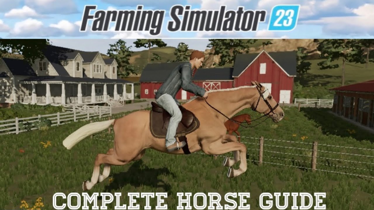 Farming Simulator 23 - Horses Guide - YouTube