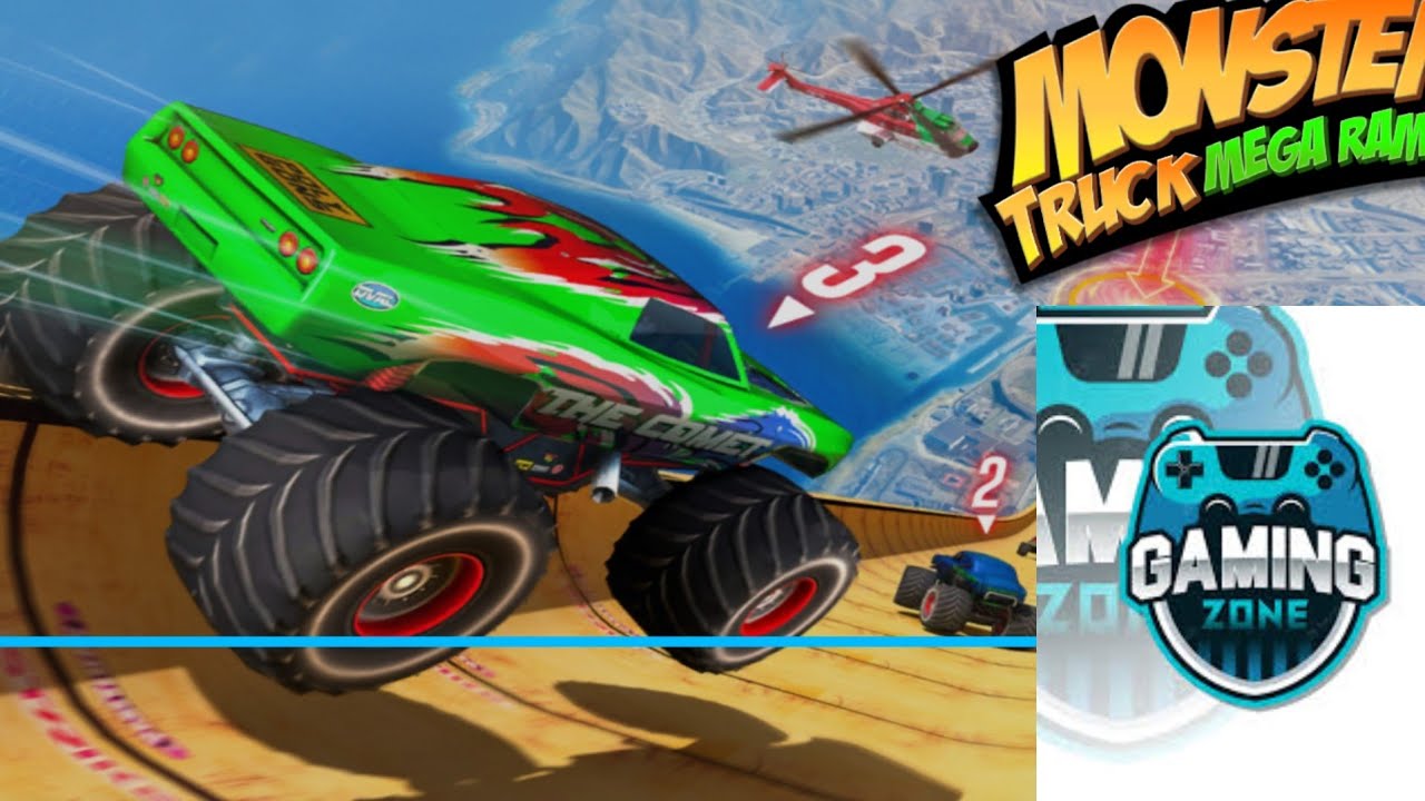 monster truck mega race game video ||monster truck mega race game video ...