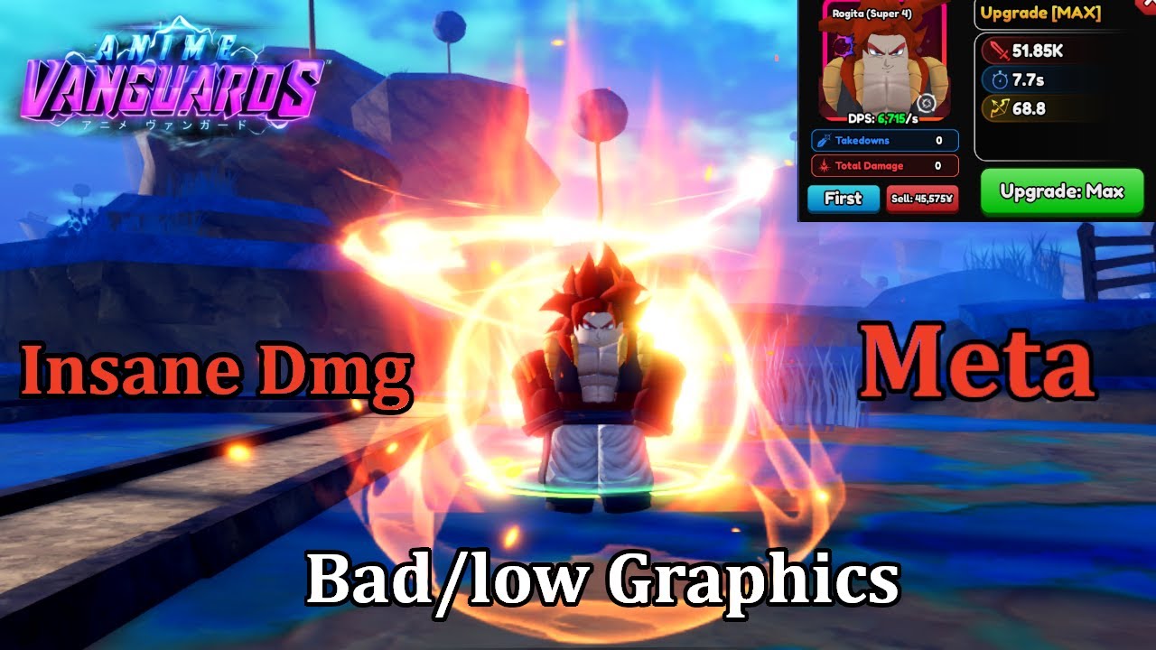 SSJ4 Gogeta Showcase Anime Vanguards(Low Graphics) - YouTube