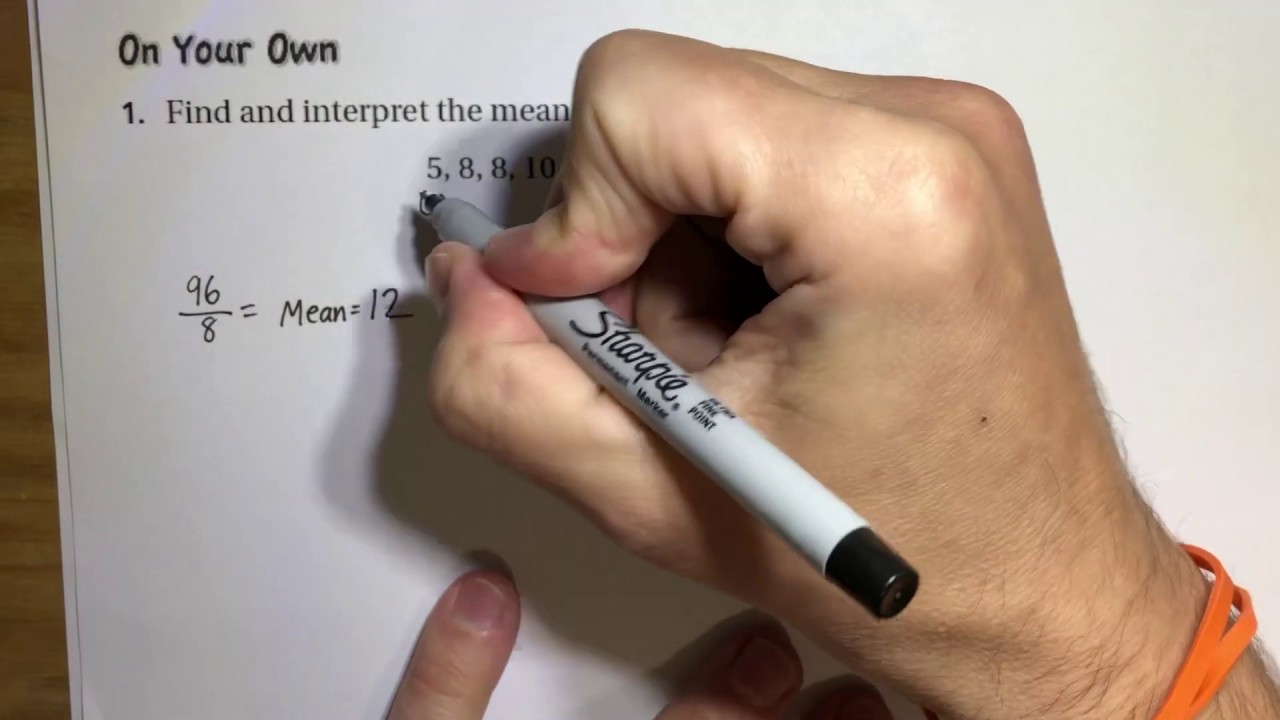 Mean Absolute Deviation Part 1 - YouTube