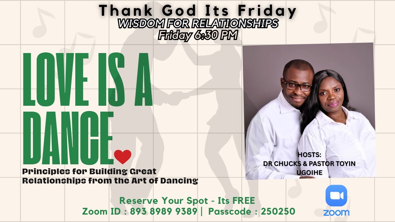 TGIF - LOVE IS A DANCE | Principles for Building Great Relationships ...