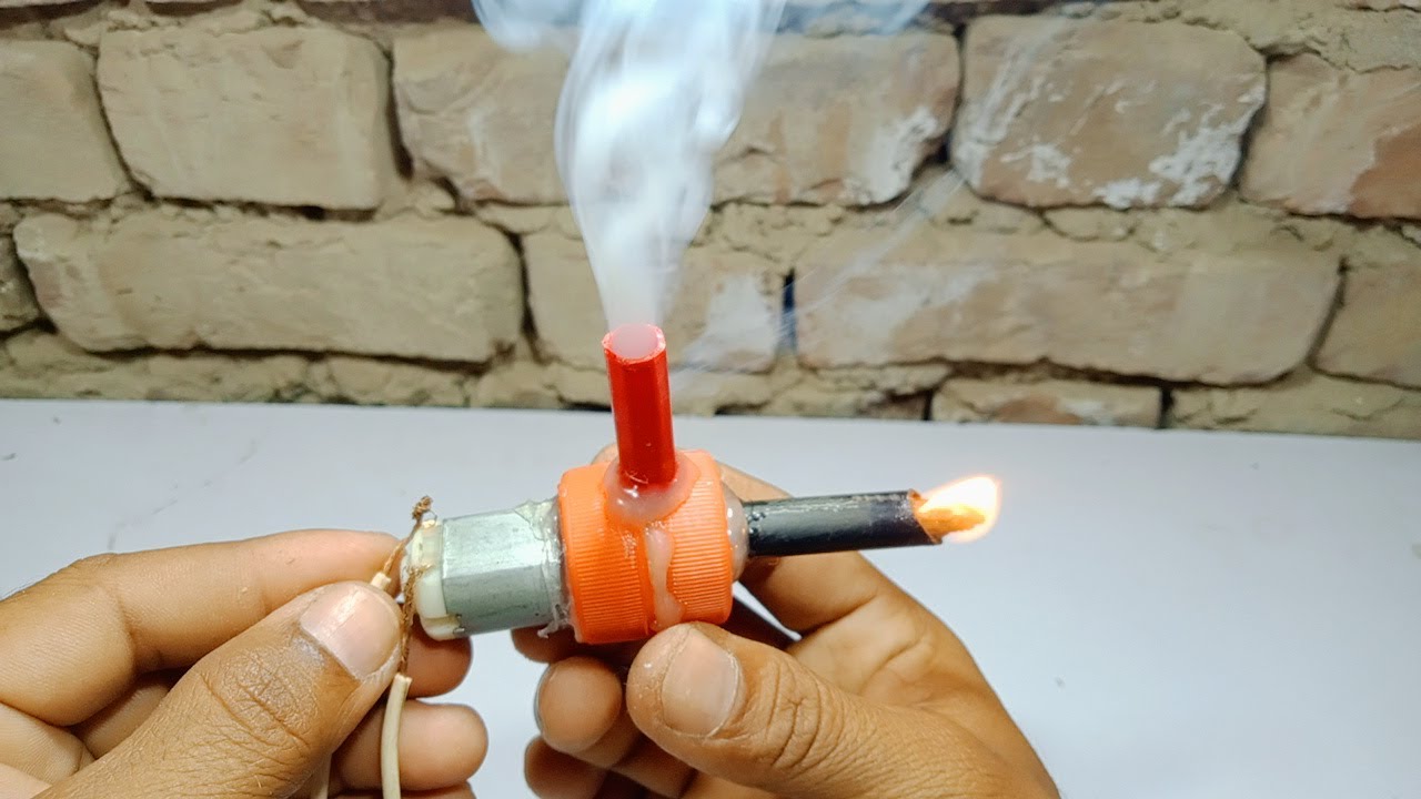 Make Mini Smoke Machine / Smoke machine with dc motor at home - YouTube