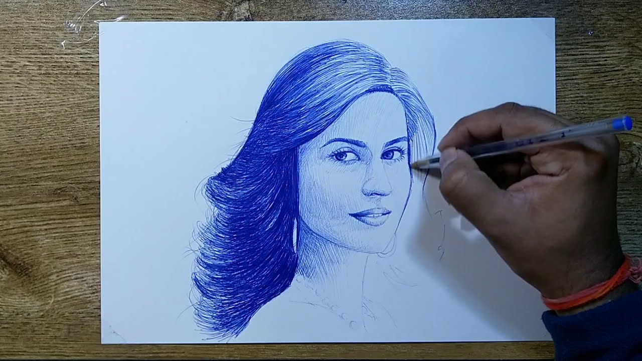 Random pen drawing - YouTube