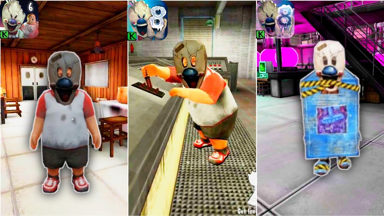 Charlie With Mini Rod's Mask || Ice Scream 6⚔️Ice Scream 8⚔️Ice Scream ...