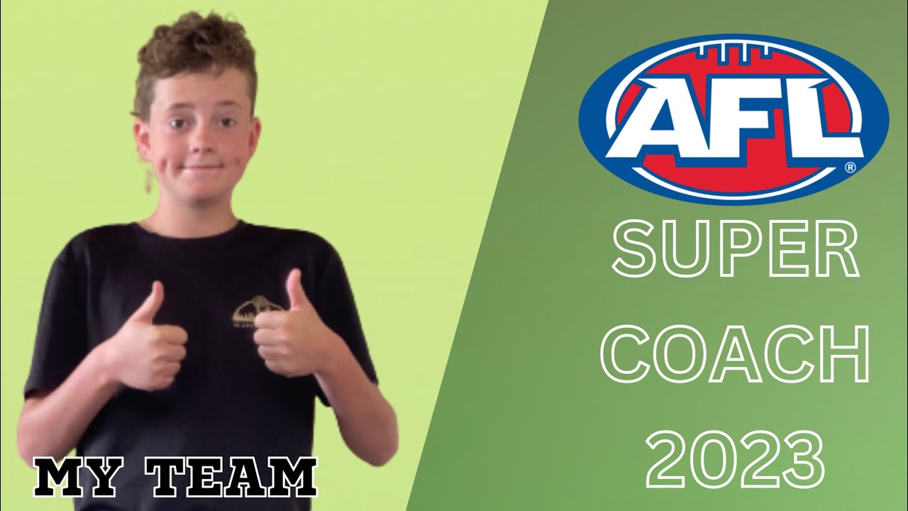 MY 2023 AFL SUPERCOACH TEAM - YouTube