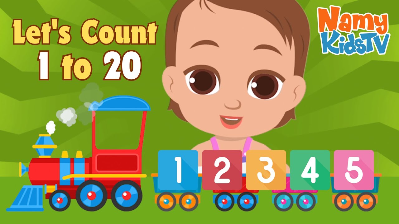 Let's Count 1-20 - Number Song - Namy Kids TV - Nursery Rhymes - YouTube