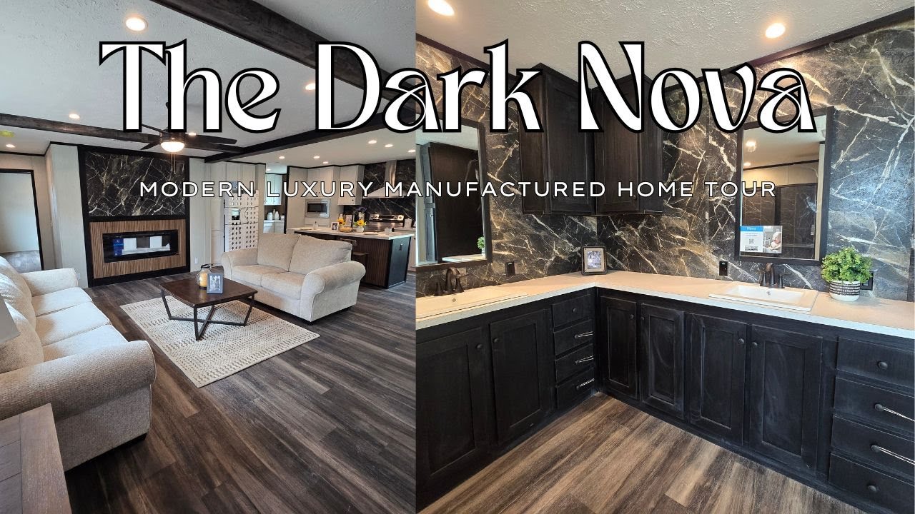 THE DARK NOVA Modern Luxury Manufactured Home Tour DOE Zero Energy ...