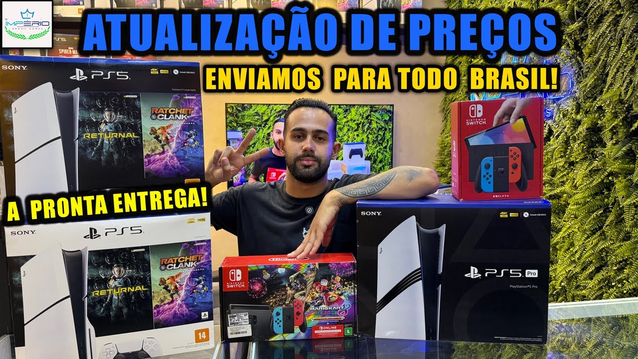 ATUALIZAÇÃO DE PREÇOS - PS5, XBOX & SWITCH - ENVIAMOS PARA TODO BRASIL ...