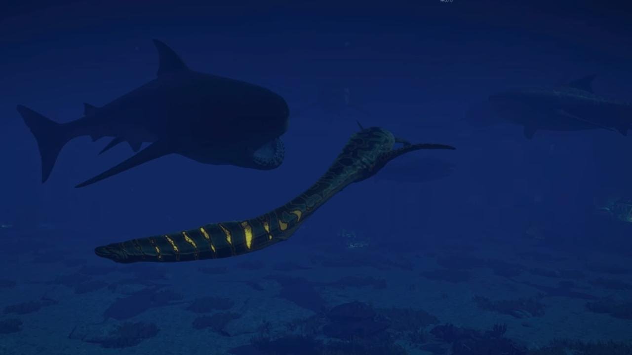 Jurassic World Evolution 2: Megalodon pod vs Styxosaurus Lux pod - YouTube