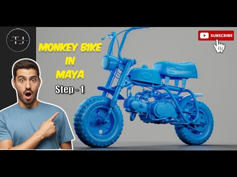 Maya Tutorial: Creating a Monkey Bike Model (Block Modeling Step by Step) - YouTube