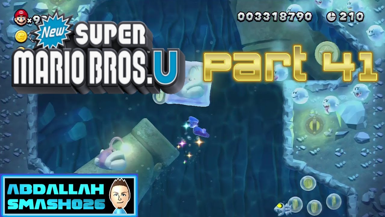 Let's Play New Super Mario Bros U for WiiU - Part 41: - W5-5 "Deepsea ...