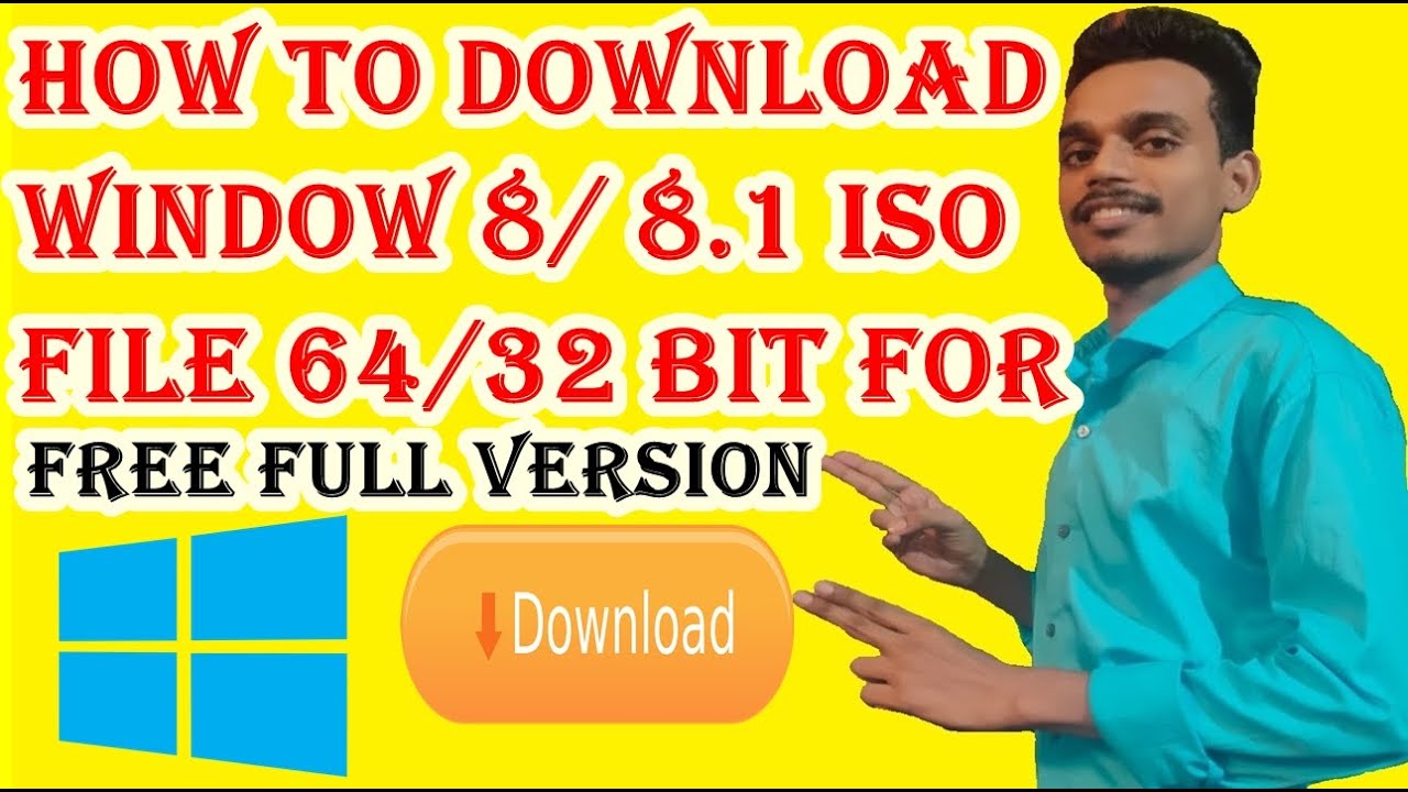 How to download Windows 8 / 8.1 Iso File Free Download - YouTube