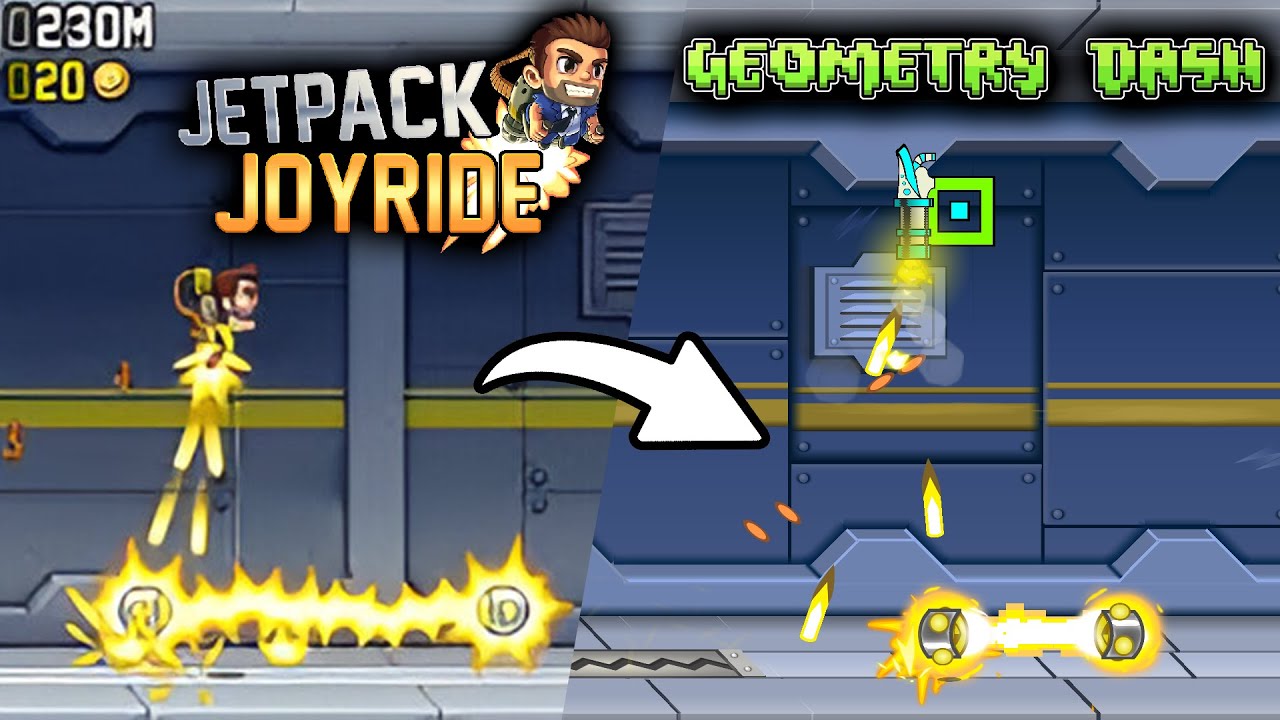 Jetpack Joyride in GD! | Geometry Dash 2.2 - YouTube