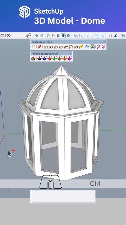 🚀 Quick SketchUp Dome Trick! | Tools on Surface + Joint PushPull - YouTube