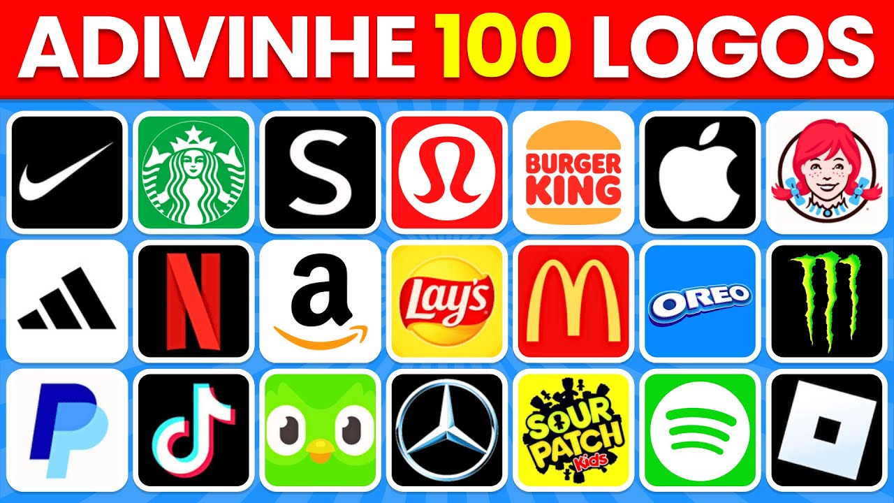 Adivinhe o Logo em 3 Segundos | 100 Logos Famosos | Quiz de Logos 2025 ...