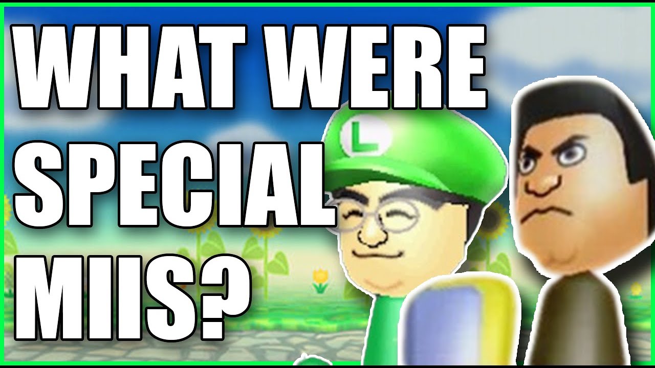 What Were Special Miis? - YouTube
