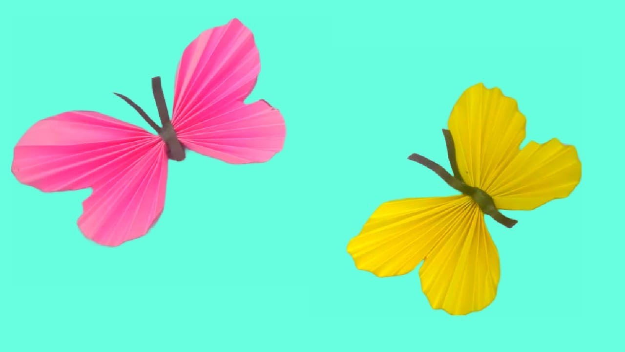 How to make butterfly with origami paper|diy folding butterfly ...