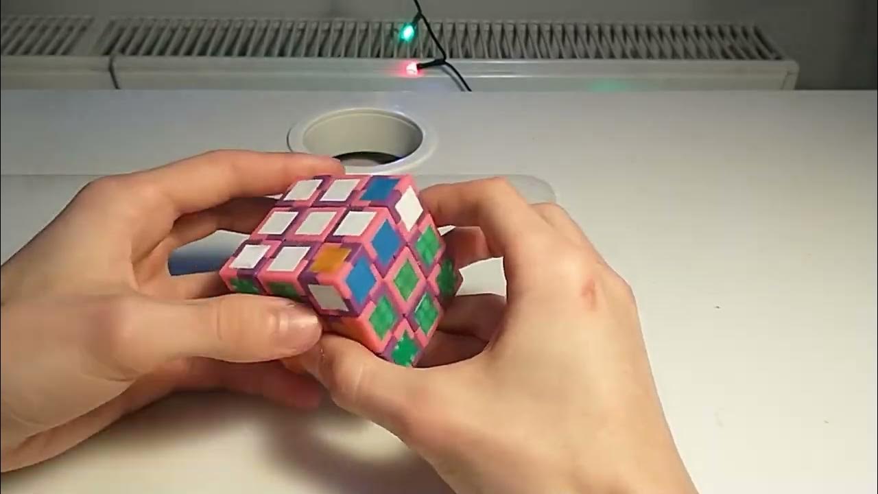 Explanation and example solve of my physical 3x3x3x1 hypercuboid :D - YouTube