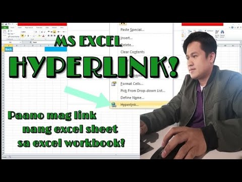 MS EXCEL II Paano mag link ng excel sheet sa excel workbook II Tagalog explanation - YouTube