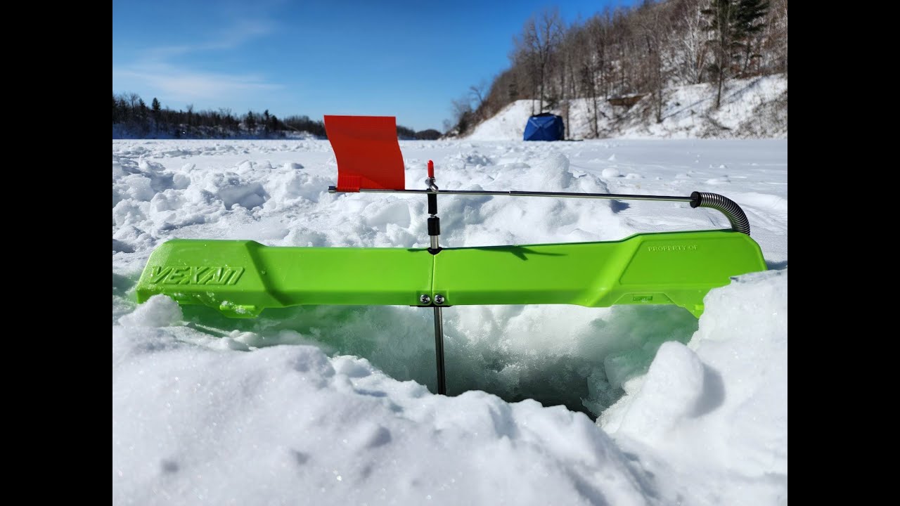 New Vexan Ice Fishing Tip Up! - YouTube