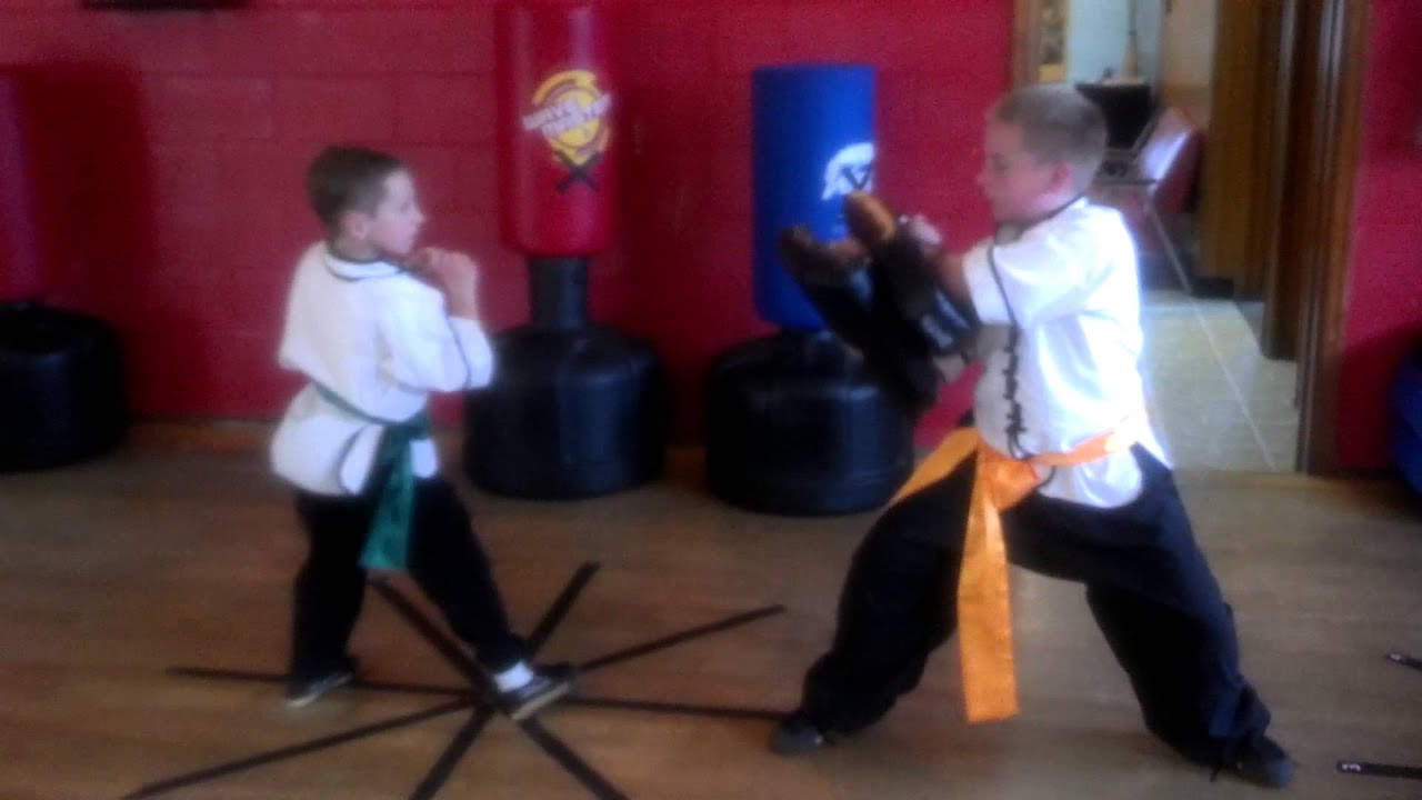 Kid's Class Combination Pad Work - YouTube