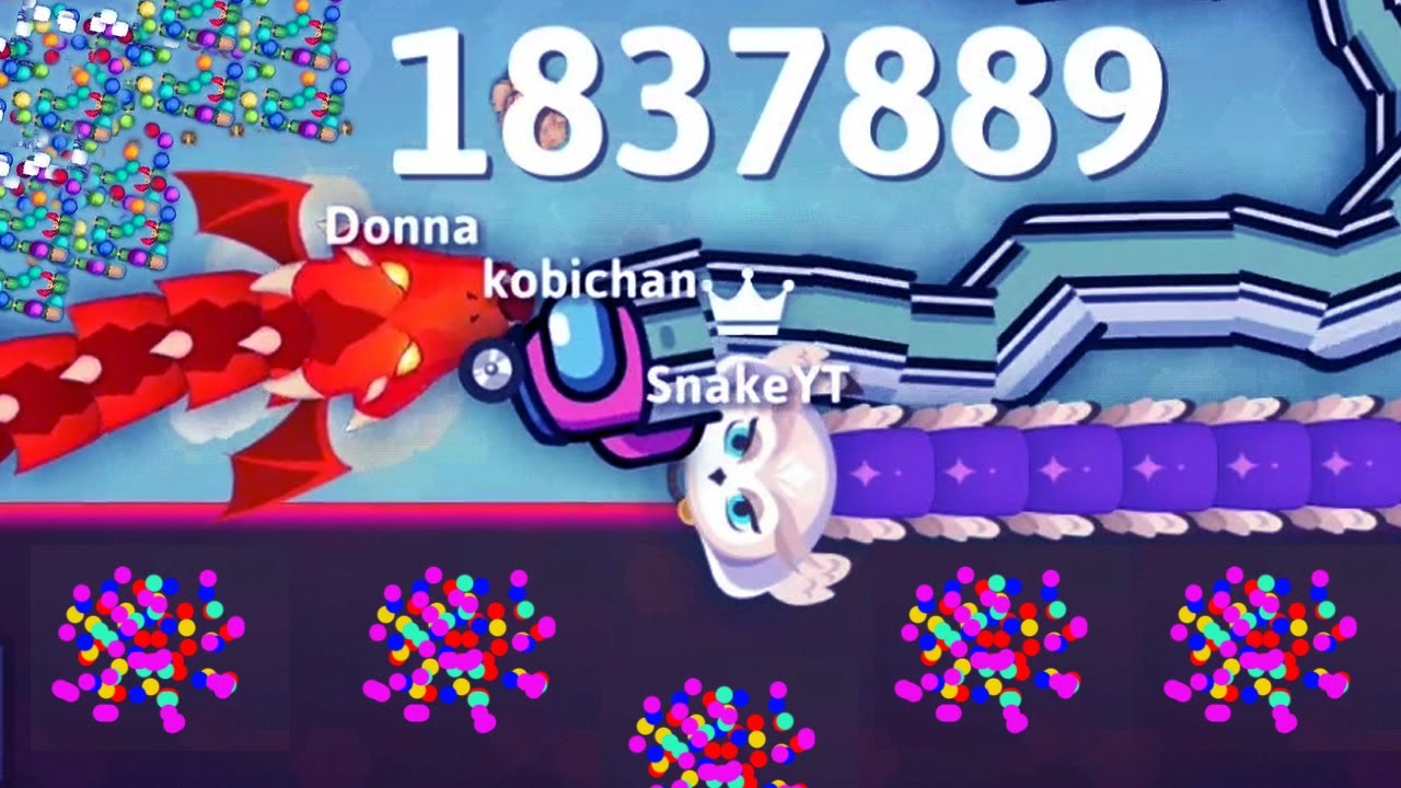 Snake Io 🐍 THE KING OF SNAKE Zero to Hero 🐍 Best Snake Epic Gameplay 🐍 ...
