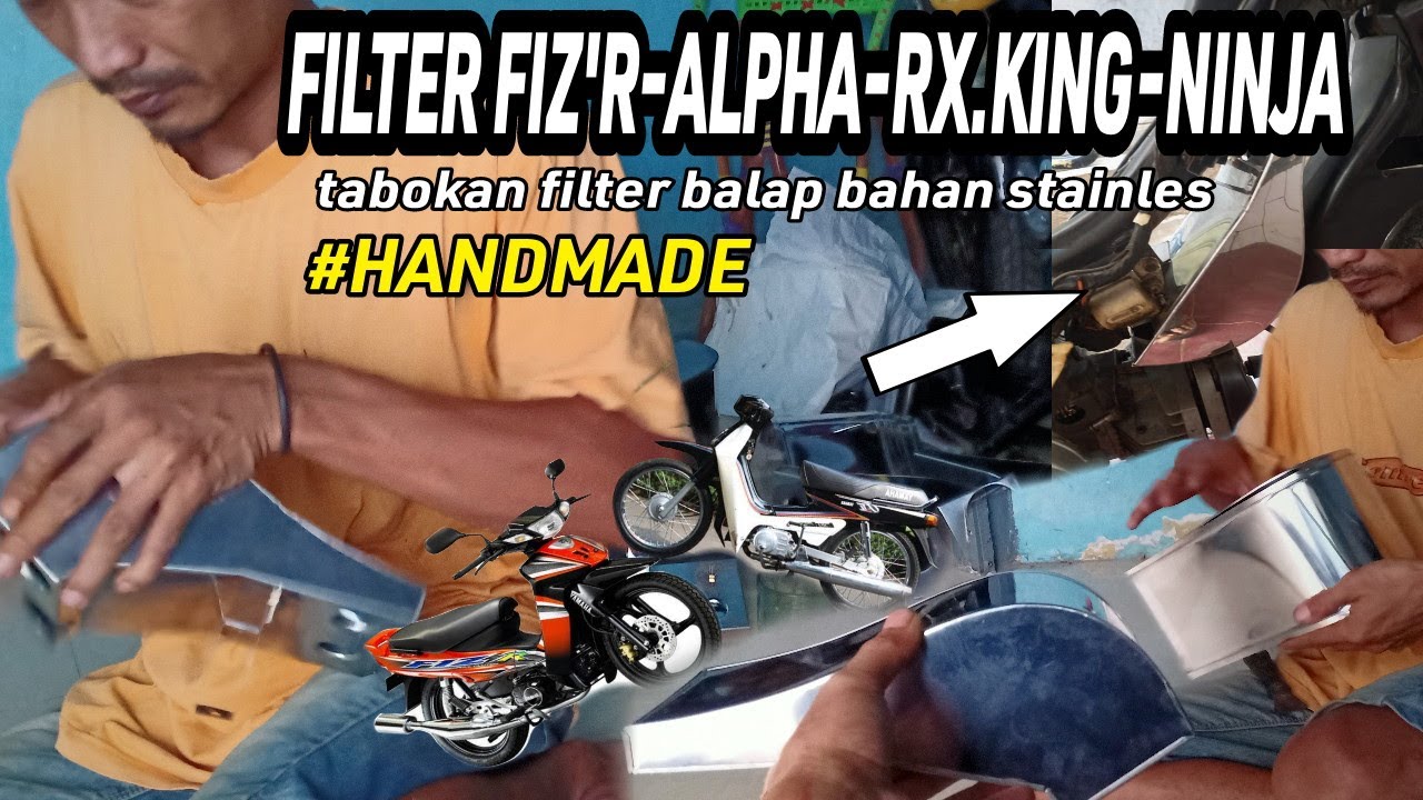 Tabokan Filter Fiz'R Model Suling | Tabokan Yamaha Alpha - Tegal Scoot Tutorial - YouTube