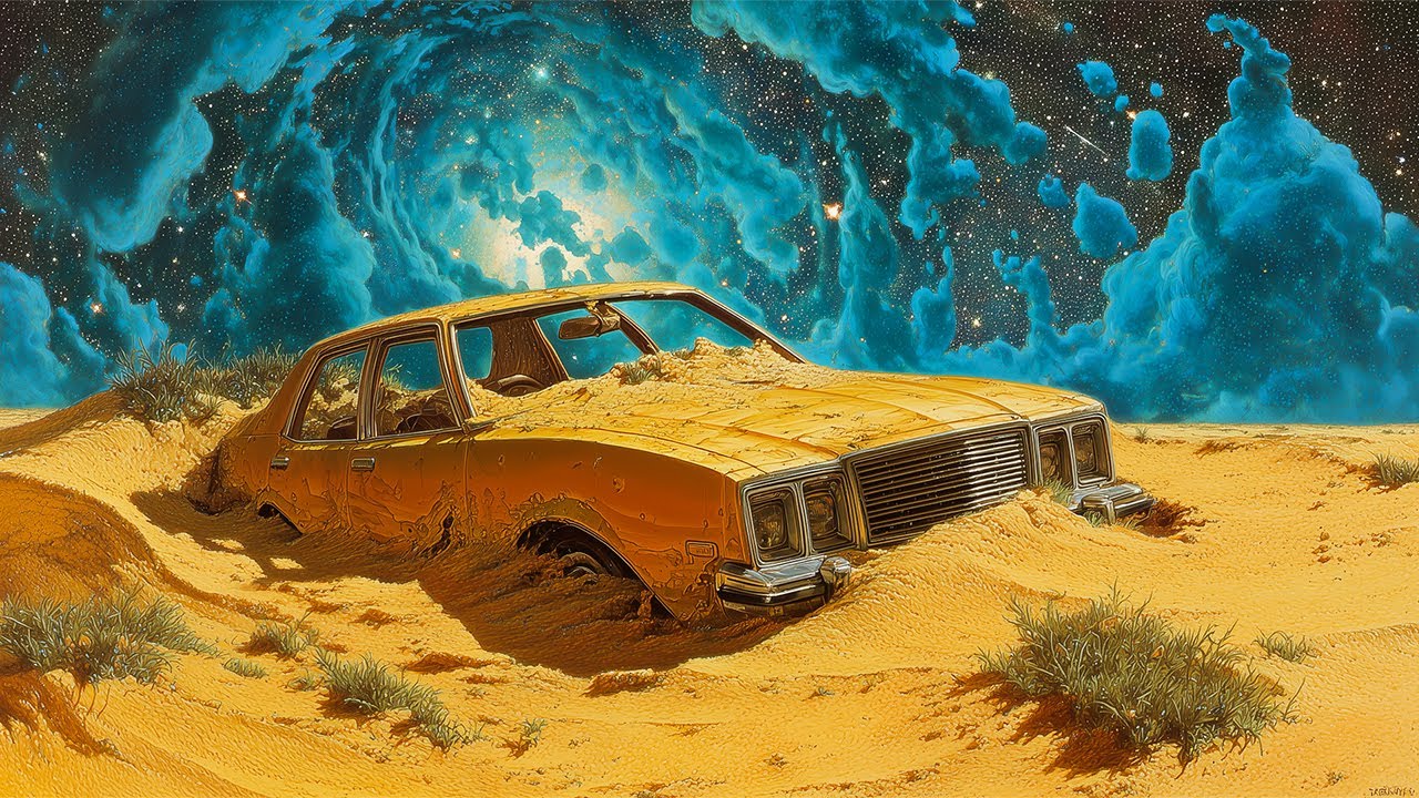 The Last Car in the Sand | Psychedelic Desert Rock, Ambient Chill Vibes ...