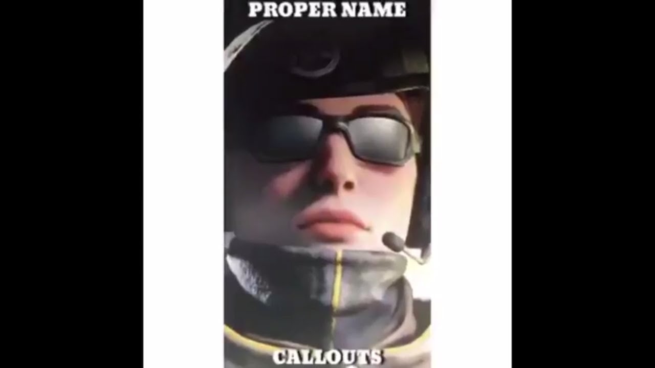 R6 Siege: Proper Op Callouts - YouTube