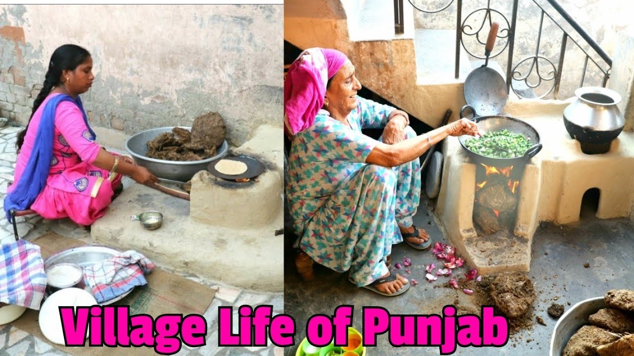 Punjabi Village food 💕 Rural life of Punjab, Village Life of Punjab ...