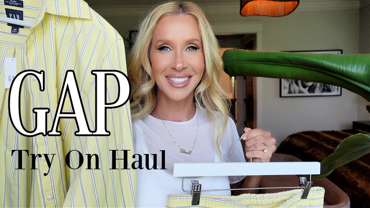 GAP UltraSoft Baggy Denim | Spring Summer 2025 Casual Try On Haul - YouTube