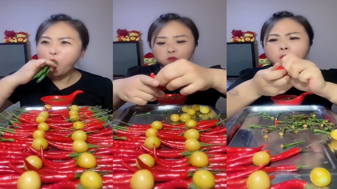 Mukbang Food Eating Show | eat super spicy chili food in the world p23 ...
