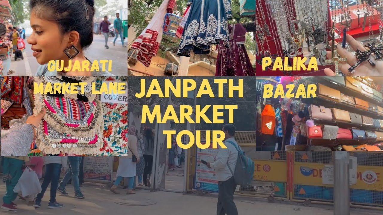 JANPATH MARKET TOUR || Gujarati Market || Palika bazar #janpath # ...