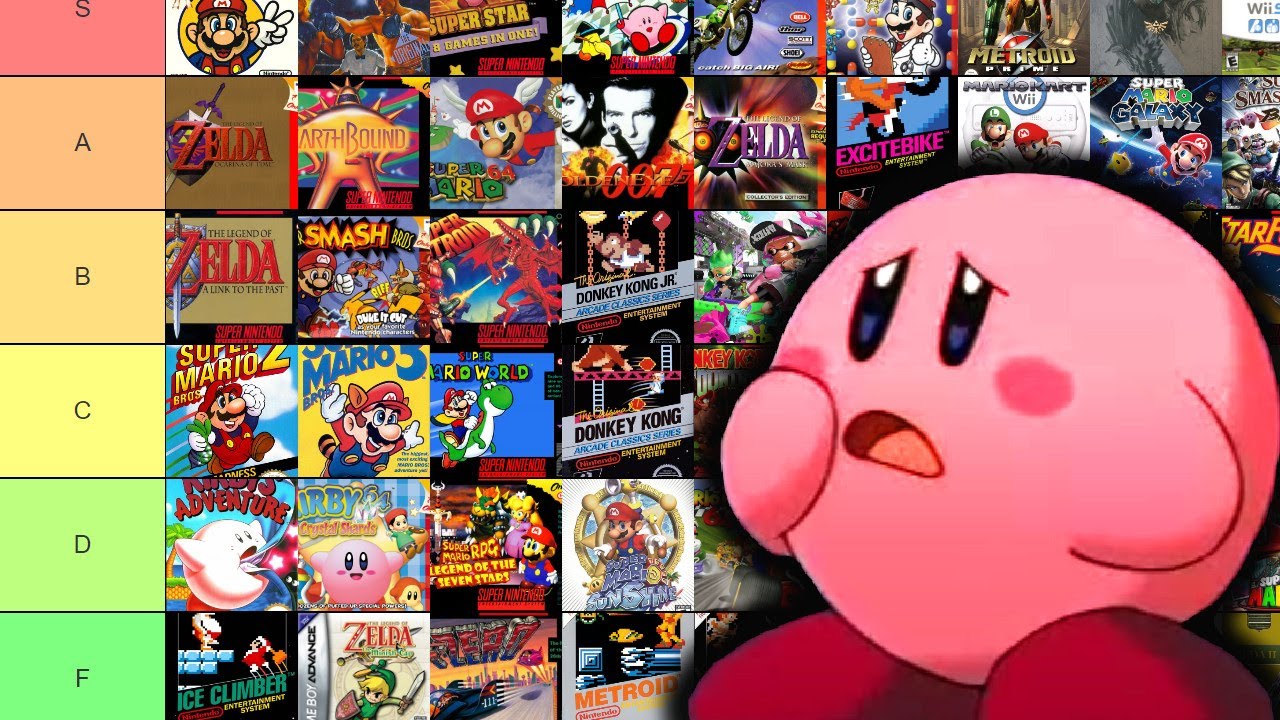 I Ranked every Nintendo Game I ever Played - YouTube