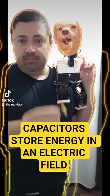 CAPACITORS STORE ENERGY IN AN ELECTRIC FIELD #HaimovLabs #RoboDog # ...