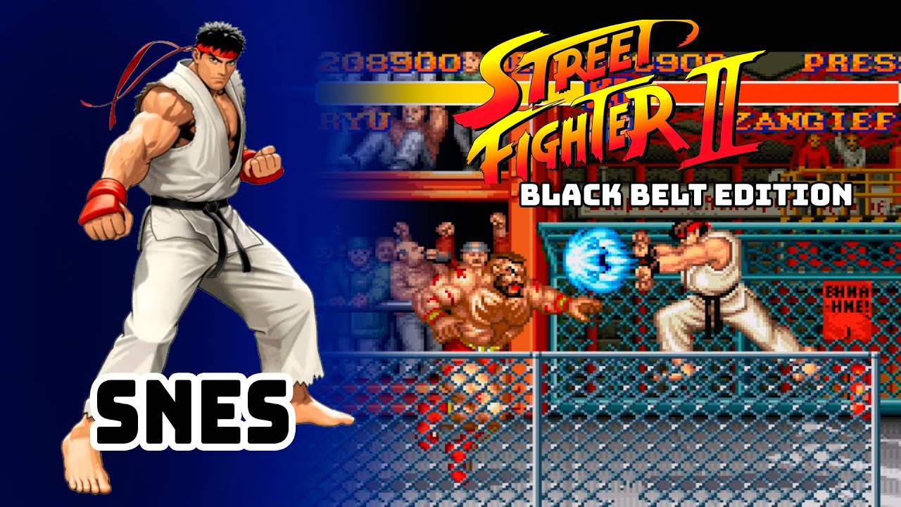 Street Fighter II Black Belt Edition [SNES] - ストリートファイターII 黒帯版 / 街頭霸王 ...