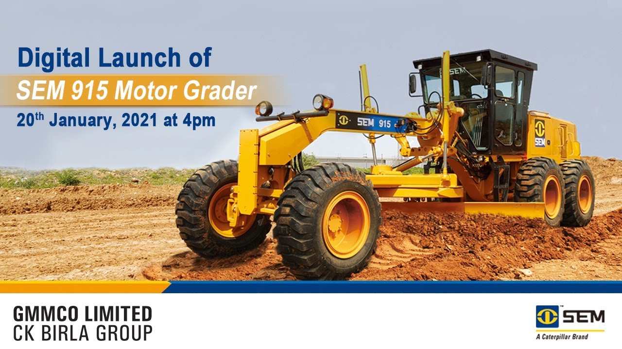 Digital Launch of the SEM 915 Motor Grader - YouTube