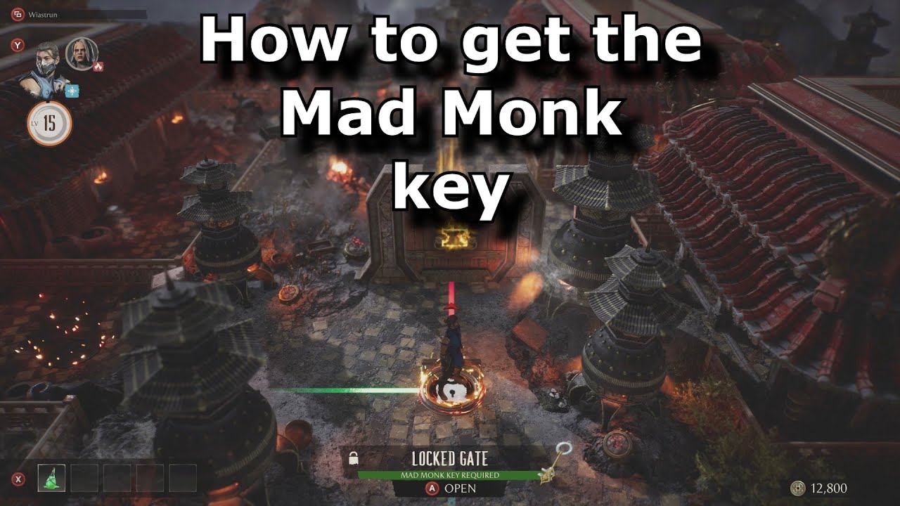 MK1 Invasions - How to get the Mad Monk key in Fire Temple mesa - YouTube