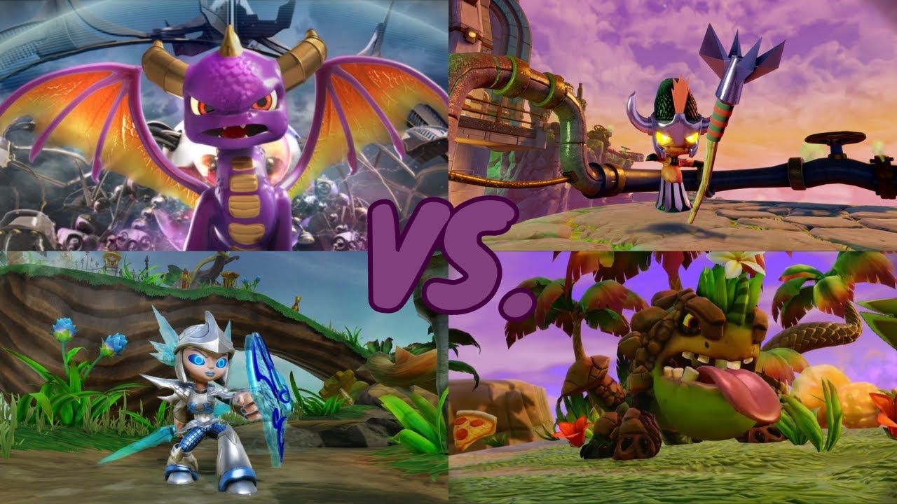 Spyro and Chill VS. Slobber Trap and Rage Mage | Skylanders Trap Team ...