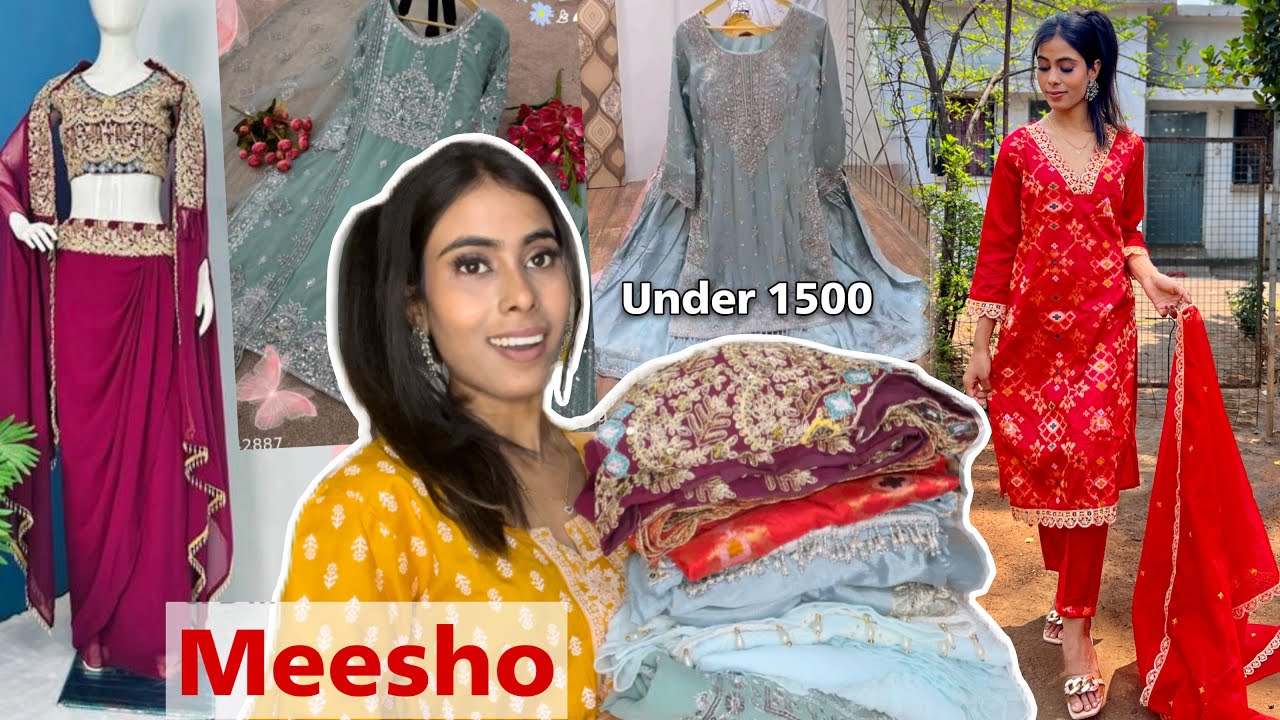 *Viral* Meesho sharara set haul | meesho trendy kurta / sharara set ...