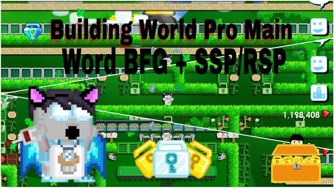 Building World Pro Main + SSP + BFG (OMG) || Growtopia Indonesia - YouTube
