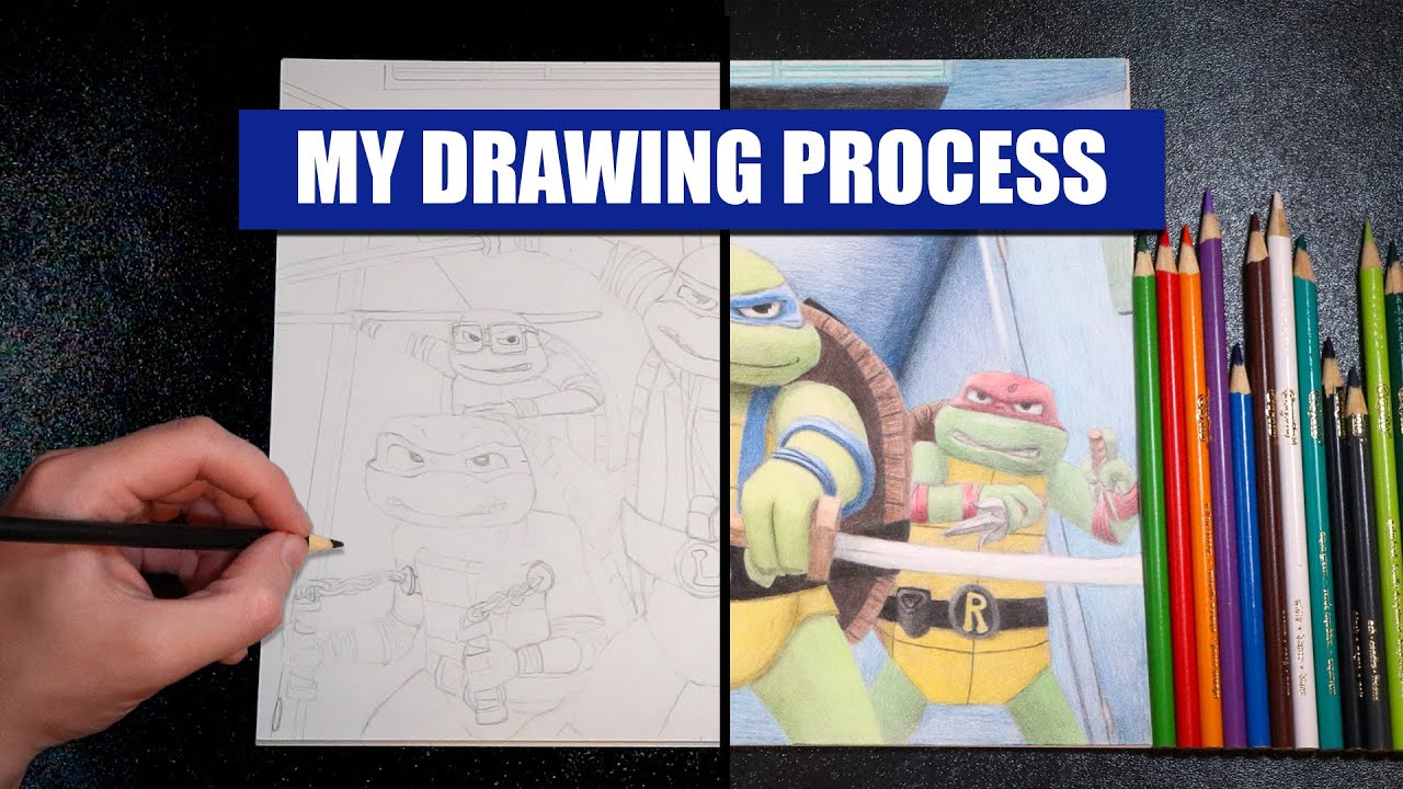 My Colored Pencil Drawing Process - YouTube
