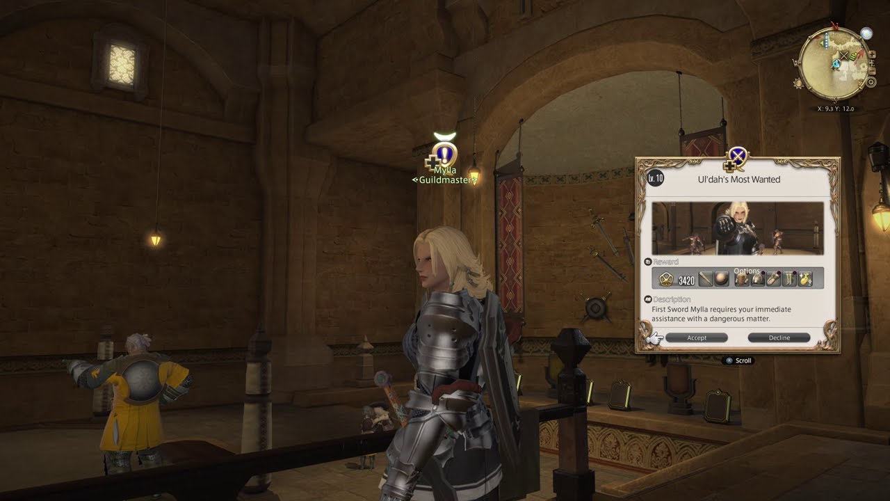 FFXIV Gladiator Class Quest: Ul'dah's Most Wanted - YouTube